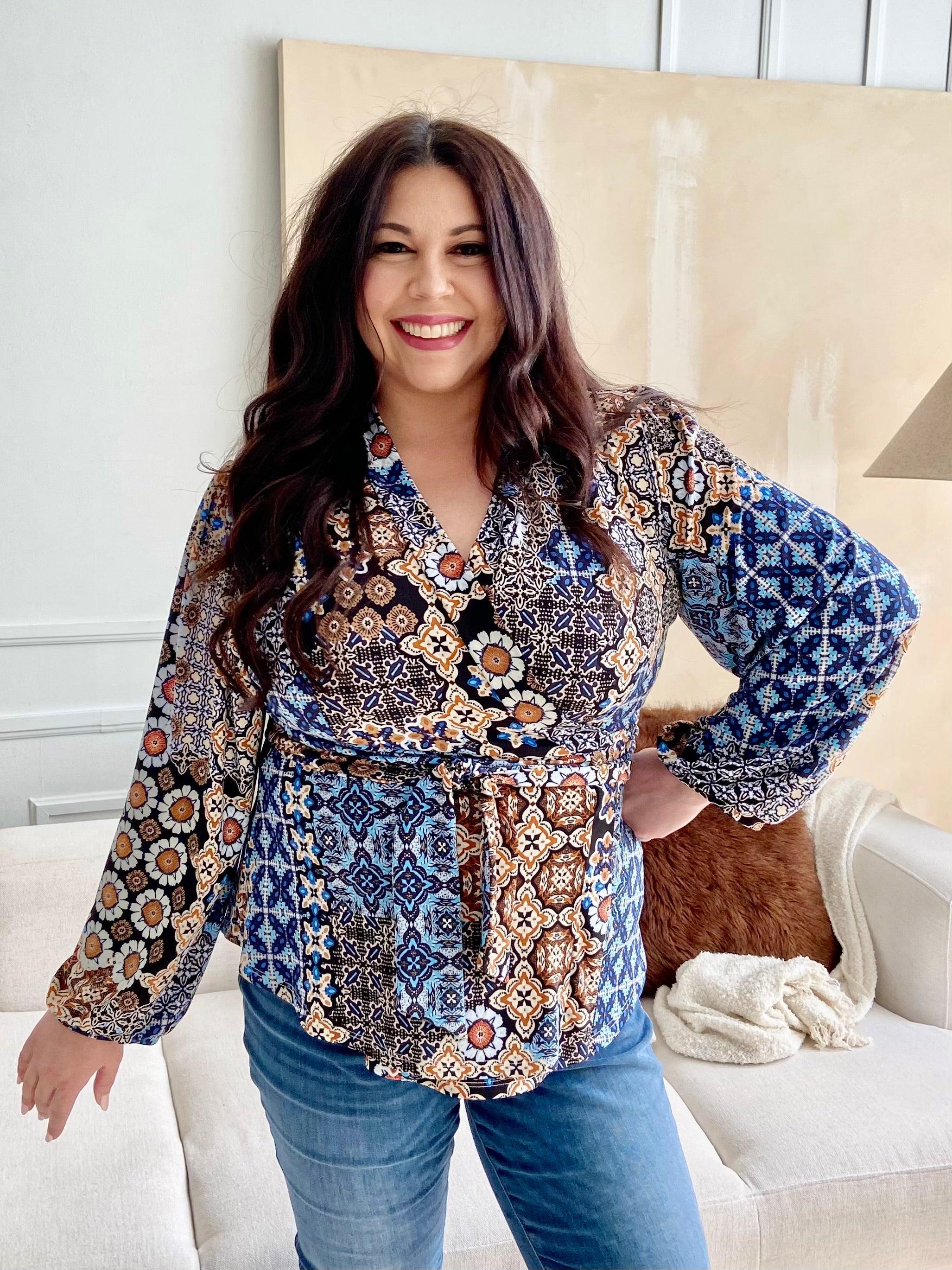 The Wrap Blouse – Dotty