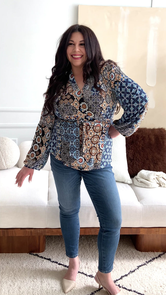 The Wrap Blouse – Dotty