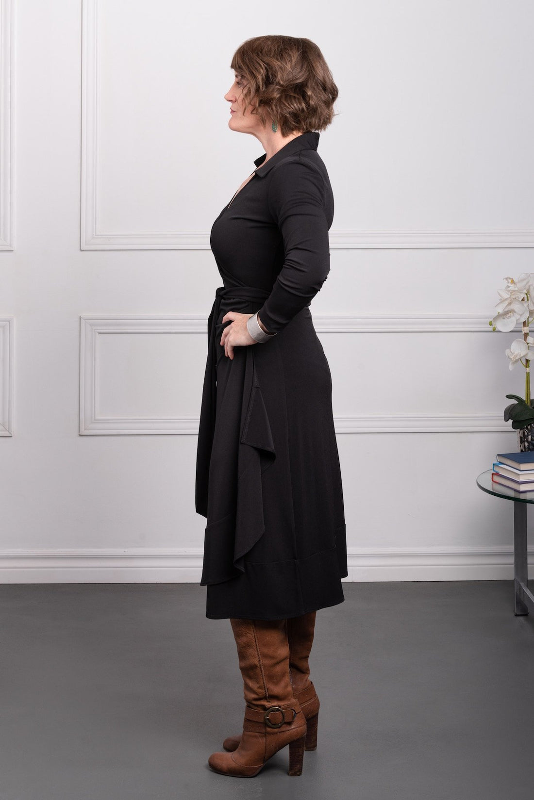 Black Wrap Dress – Dotty